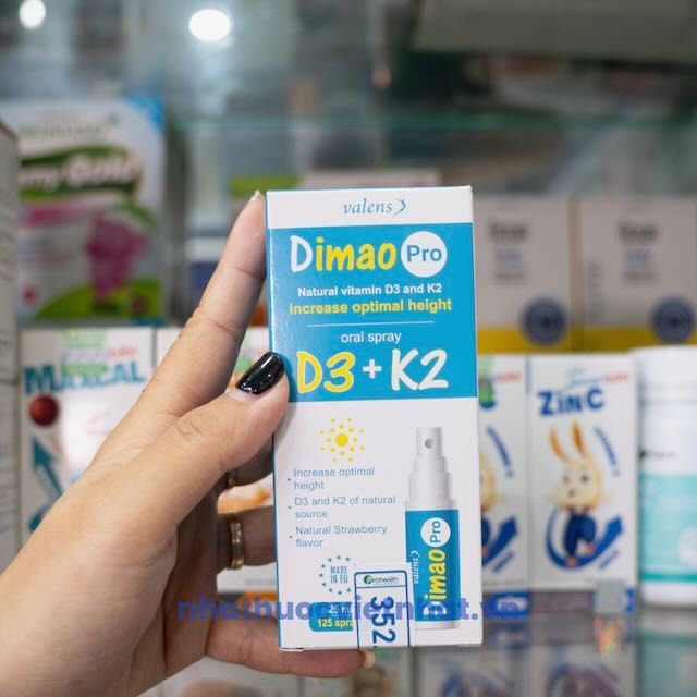 Dimao Pro Oral Spray - Bổ sung D3K2 dạng xịt nhập châu Âu