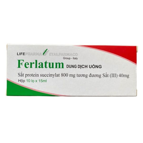 Sắt hữu cơ Ferlatum 40mg trị thiếu máu do thiếu sắt, phụ nữ mang thai