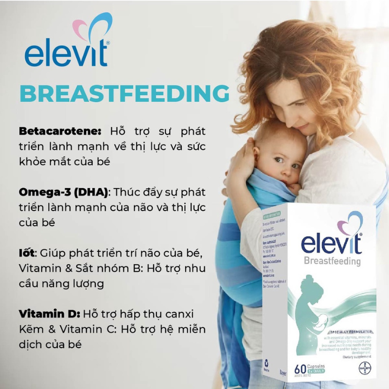 Elevit sau sinh - Giải pháp dinh dưỡng cho mẹ sau sinh và cho con bú