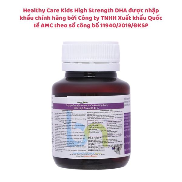 Viên uống bổ sung DHA cho bé Healthy Care Kids DHA High Strength
