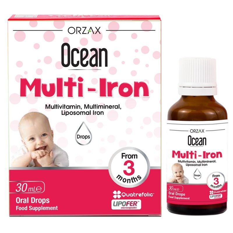 Siro Ocean Multi Iron bổ sung sắt và 14 vi chất cho bé từ 3 tháng tuổi