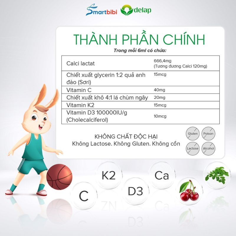 Canxi Maxcal -Bổ sung canxi, vitamin D3K2 cho trẻ phát triển chiều cao