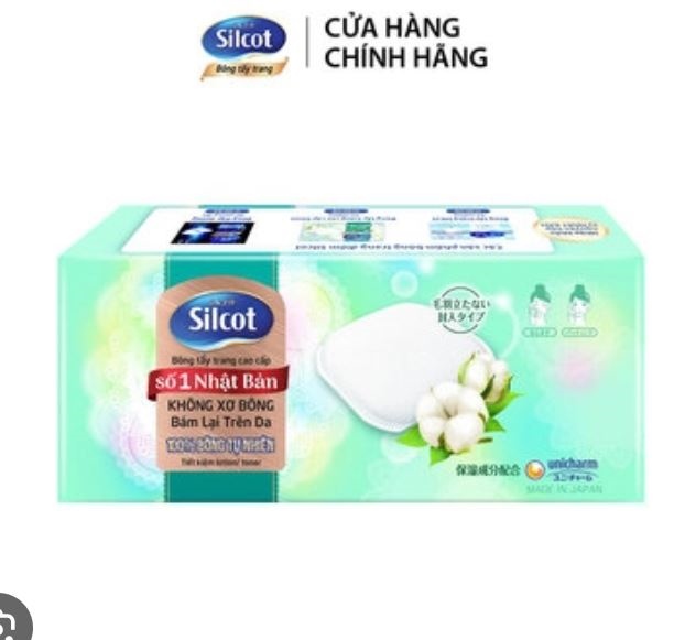 Bông tẩy trang Silcot Nhật - xanh láBông tẩy trang Silcot Nhật - xanh ...
