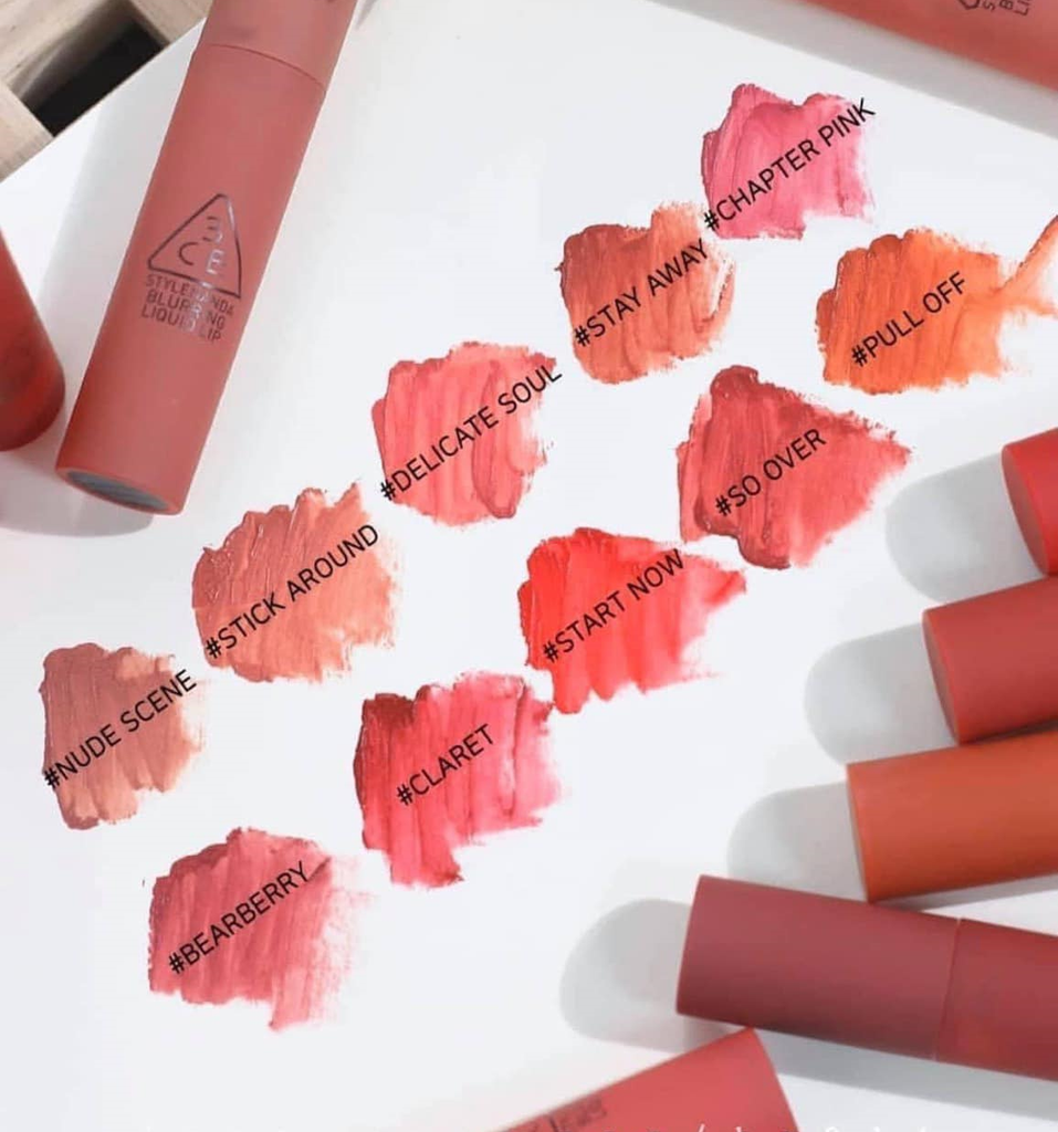 3CE - Son Kem Blurring Liquid Lip #Stay Away (Ko tđ)3CE - Son Kem ...