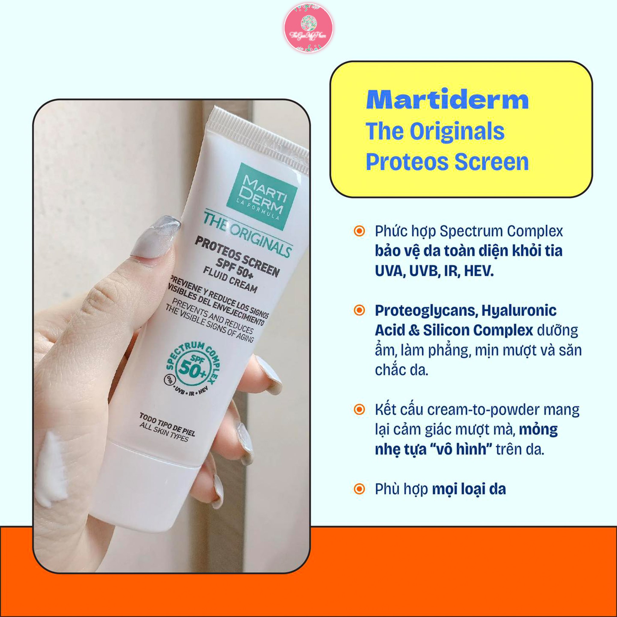 Kem Chống Nắng MARTIDERM Proteos Screen SPF 50+ Fluid 40ml Cty T-Cell ( ko tđ)Kem Chống Nắng ...