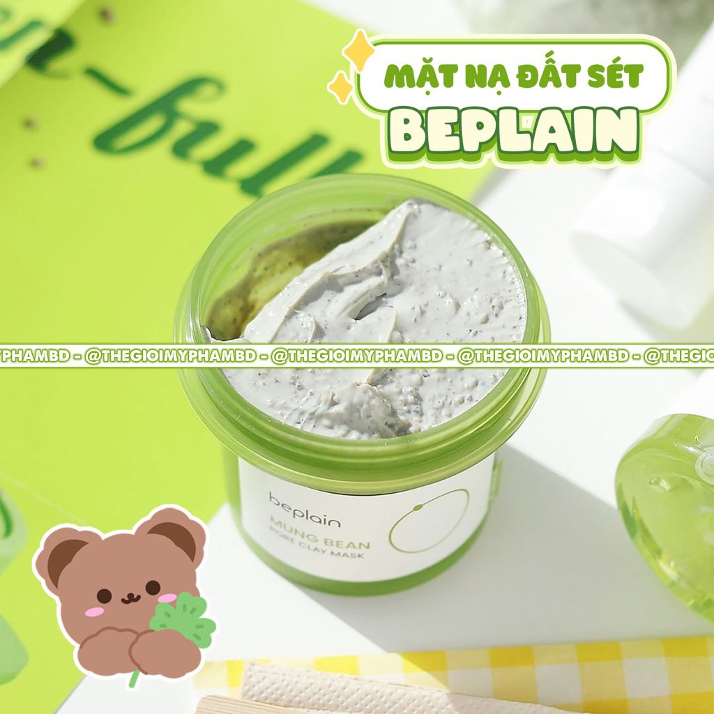Mặt Nạ Đất Sét Beplain Mung Bean Pore Clay 120mlMặt Nạ Đất Sét Beplain ...