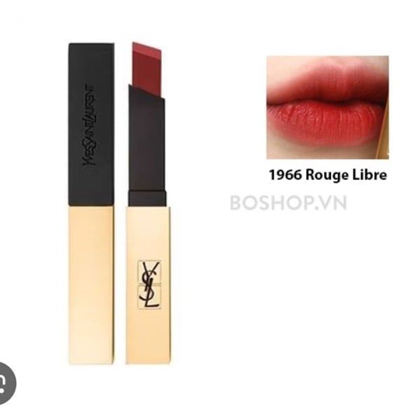 Son YSL The Slim #1966 (ko tđ)[KTD] Son YSL The Slim Rouge Pur Couture 2.2g #1966 Rouge Libre ...