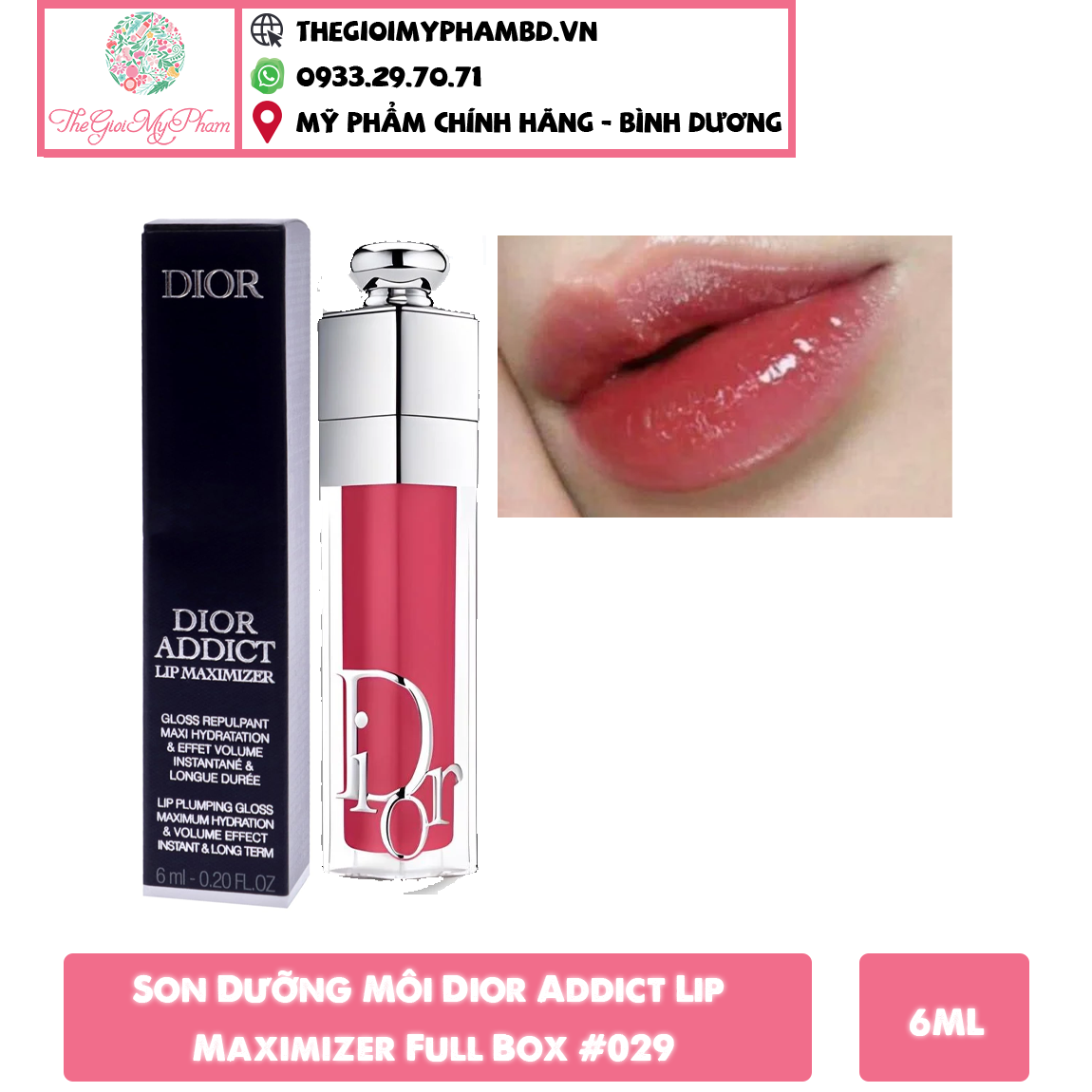 Son Dưỡng Môi Dior Addict Lip Maximizer Full Box #029 (Ko Tđ)Son Dưỡng Môi Dior Addict Lip ...