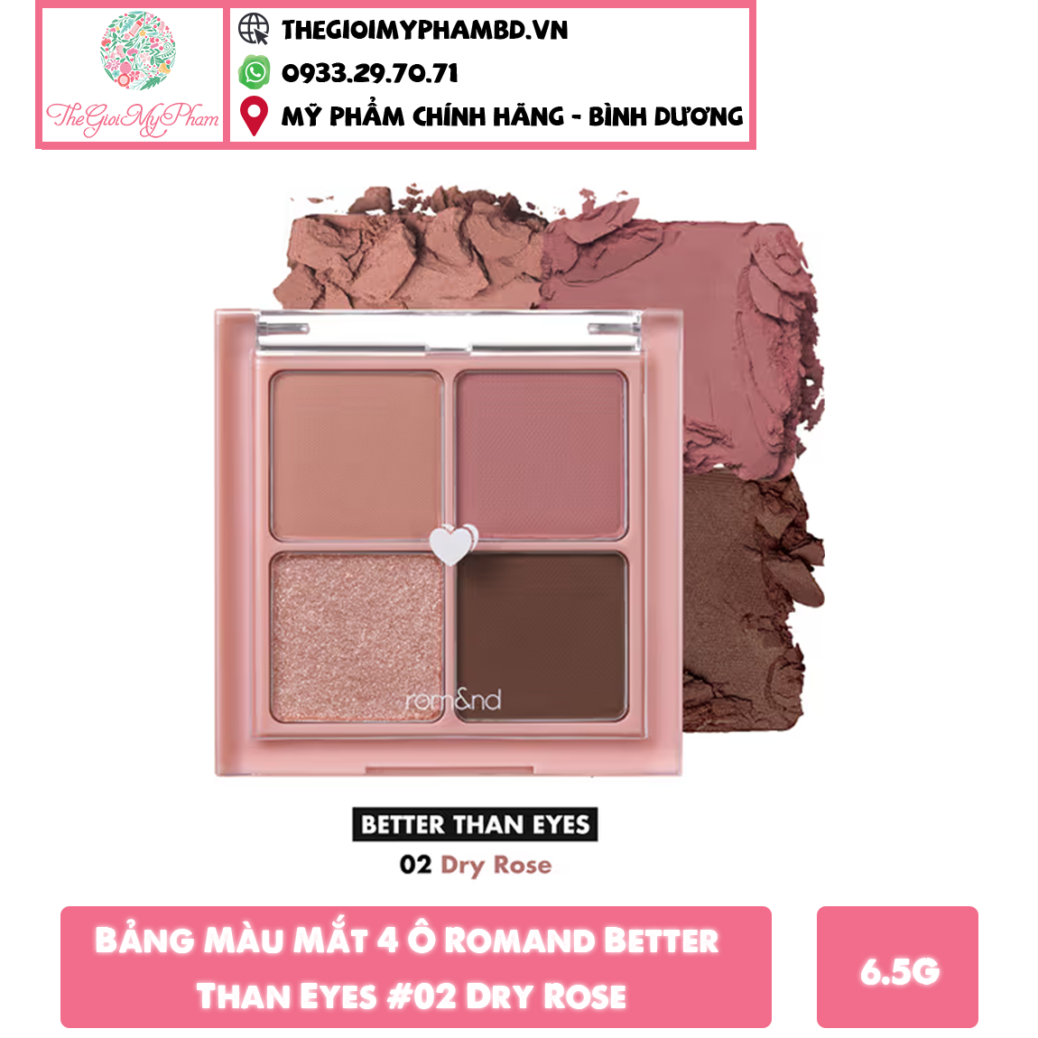 Romand - Phấn mắt Better Than Eyes #02Romand - Phấn mắt Better Than Eyes #02 – Thế Giới Mỹ Phẩm ...