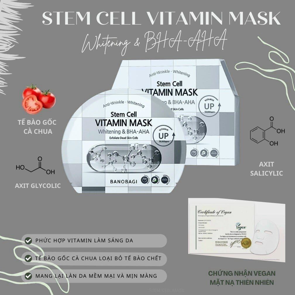 Banobagi - Stem Cell Vitamin Mask #BHA-AHAMặt Nạ Banobagi Stem Cell ...