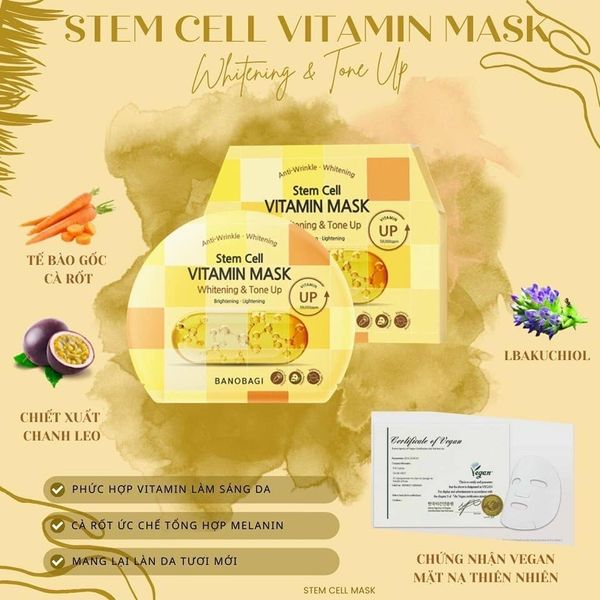 Banobagi - Stem Cell Vitamin Mask #Tone UpMặt Nạ Banobagi Stem Cell ...