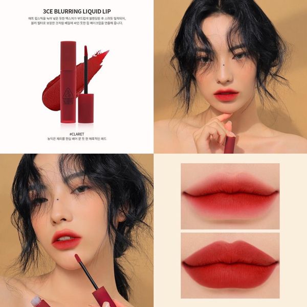 3CE - Son Kem Blurring Liquid Lip #Claret (Ko tđ)[KTD] 3CE - Son Kem ...