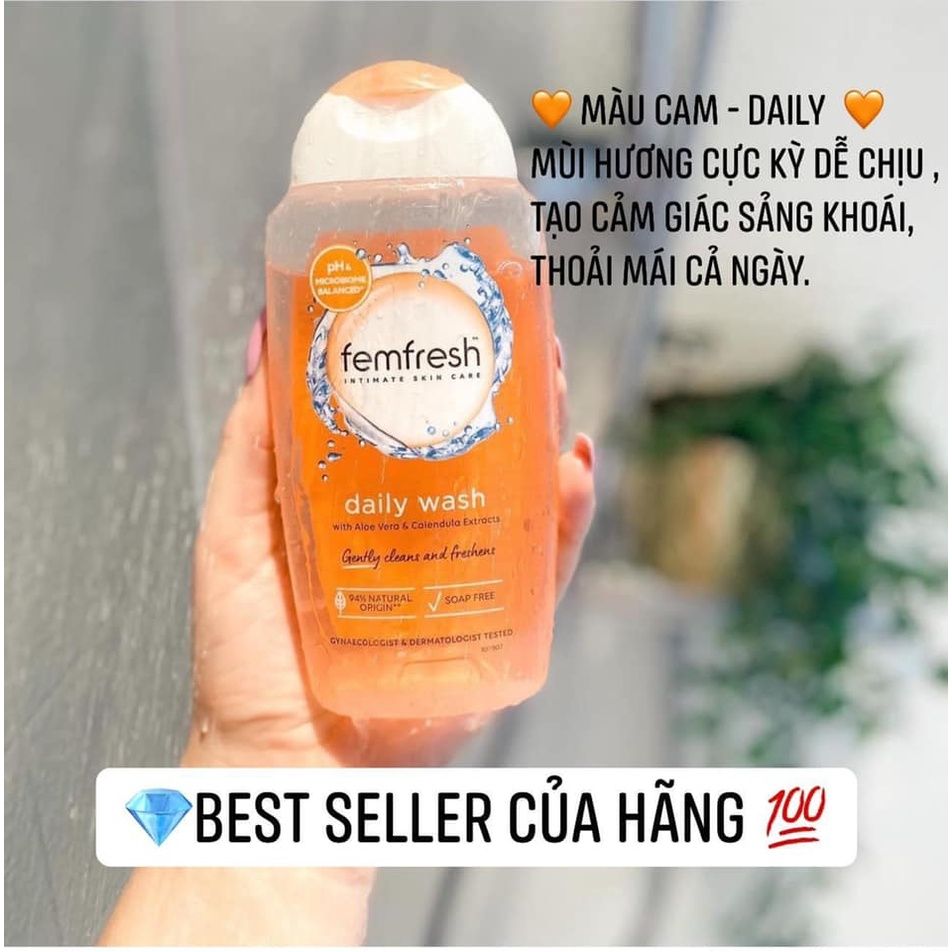 Dung Dịch Vệ Sinh Femfresh #Cam 250mlDung dịch vệ sinh Femfresh #Cam ...