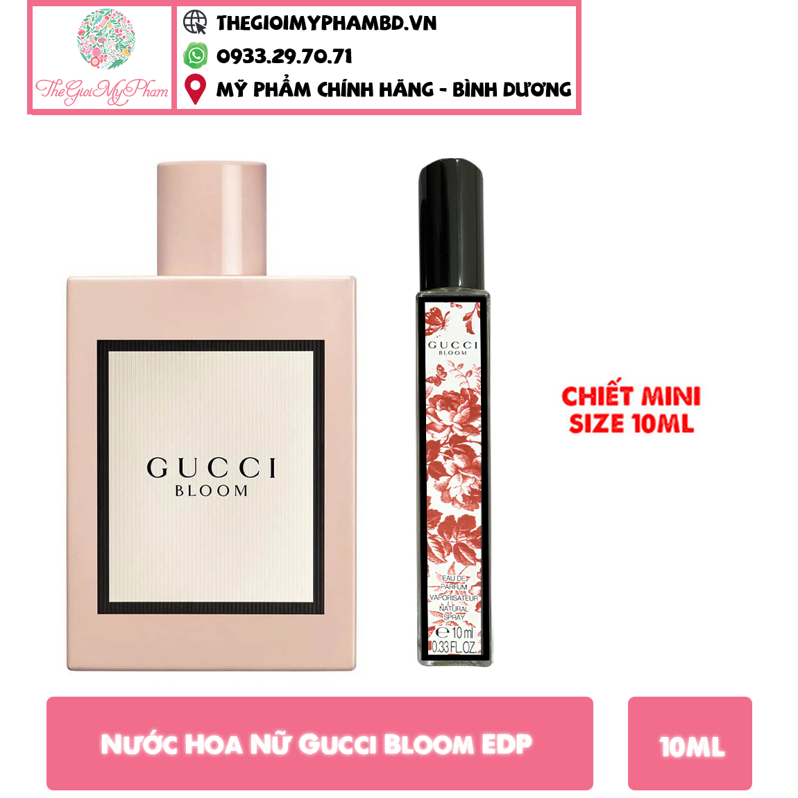 Gucci - Bloom EDP ( chai chiết 10ml)Gucci - Bloom EDP ( chai chiết 10ml) – Thế Giới Mỹ Phẩm Bình ...
