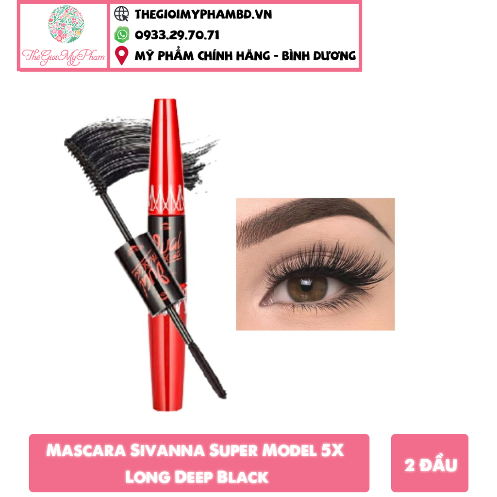 Mascara 2 Đầu 5X Long SivannaMascara 2 Đầu 5X Long Sivanna – Thế Giới ...