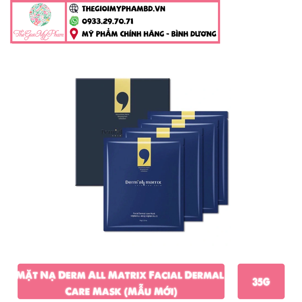 Mặt Nạ Derm All Matrix Facial Dermal Care Mask (Mẫu Mới)Mặt Nạ Derm All Matrix Facial Dermal ...