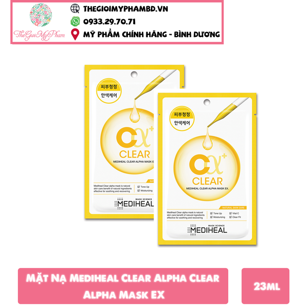 Mediheal - Alpha Mask EX #ClearMặt Nạ Mediheal Alpha Mask EX 23ml #Clear – Thế Giới Mỹ Phẩm Bình ...