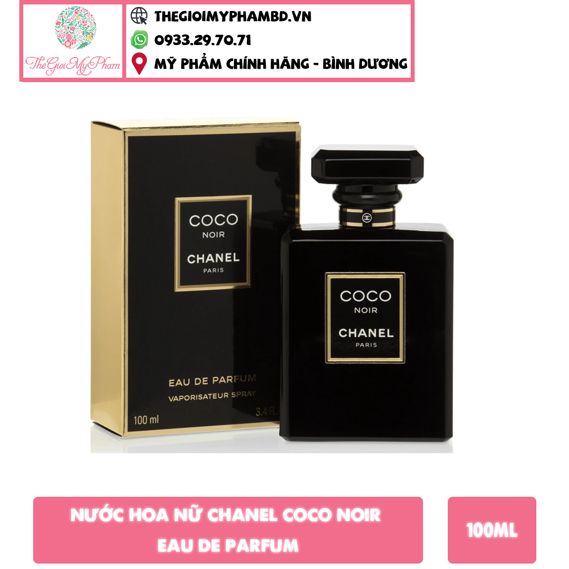 Chanel - Coco Noir EDP 100ml ( Ko Tđ)Chanel - Coco Noir EDP 100ml ( ko tích điểm) – Thế Giới Mỹ ...