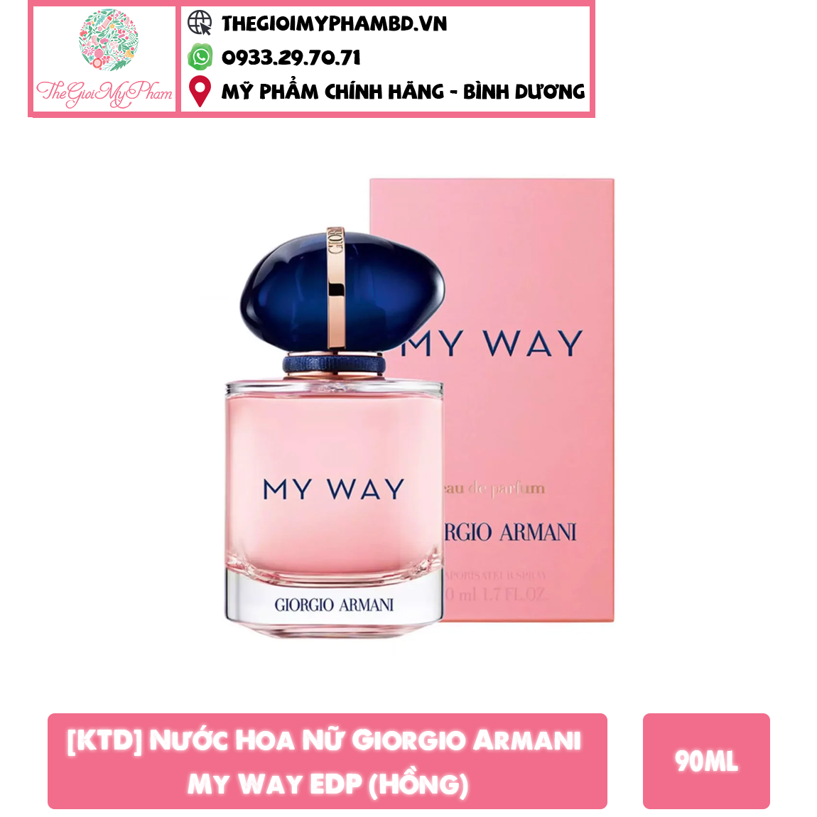Giorgio Armani - My Way EDP 90ml ( Ko tđ )Giorgio Armani - My Way EDP ...