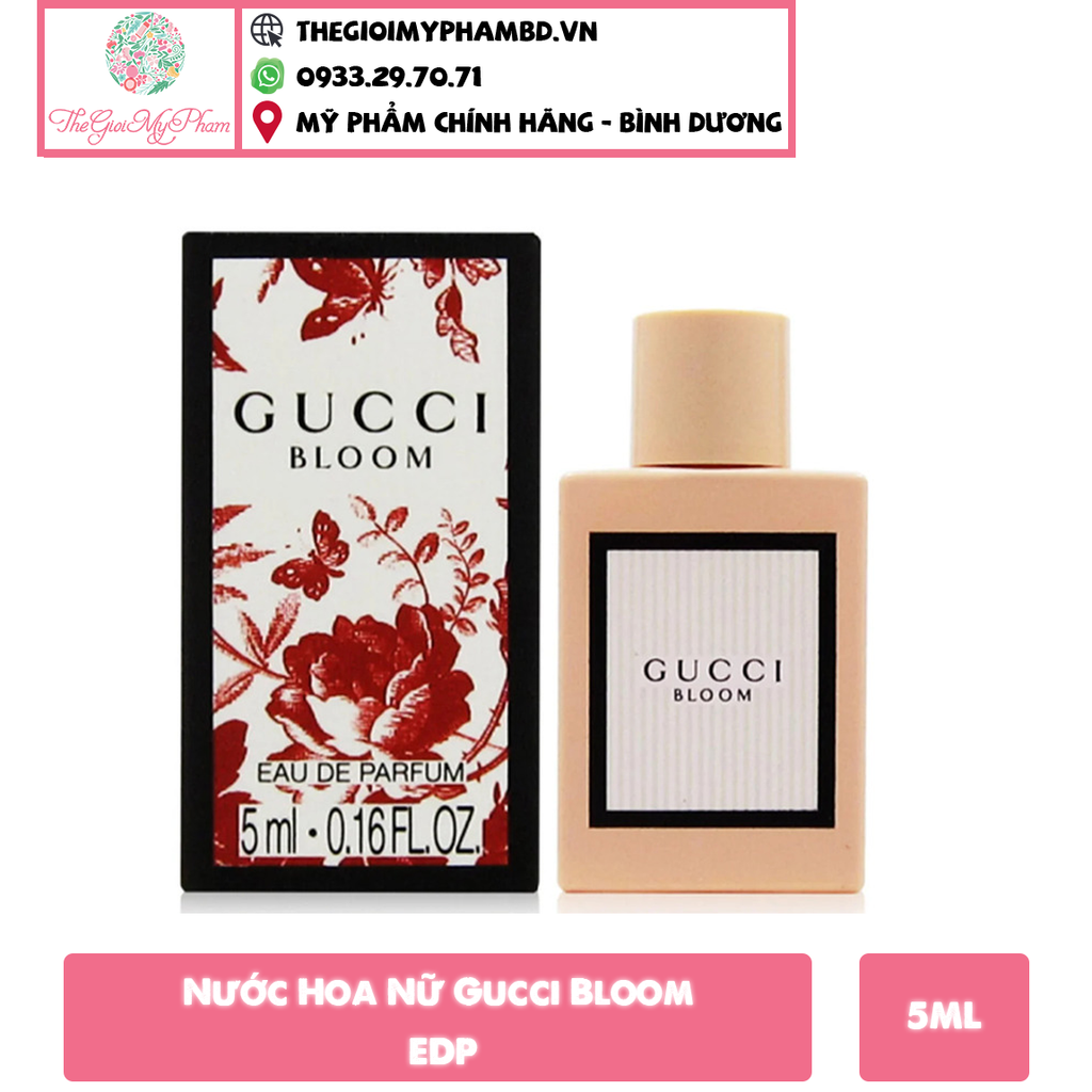 Gucci - Bloom EDP 5ml Đỏ ( Ko Tđ)Gucci - Bloom EDP 5ml ( ko tích điểm) – Thế Giới Mỹ Phẩm Bình Dương