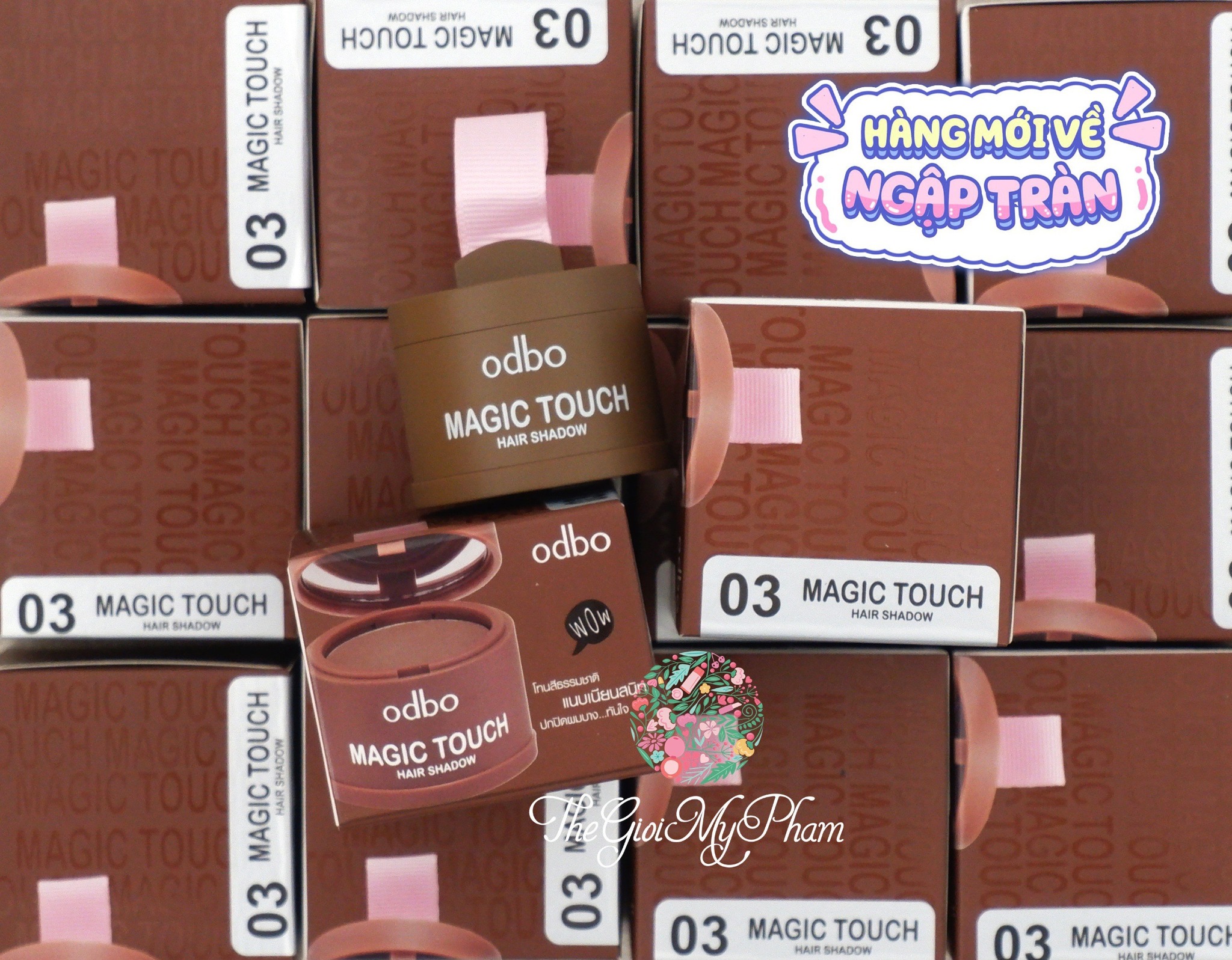 Phấn Che Khuyết Điểm Tóc Thưa & Hói ODBO Magic Touch Hair Shadow #03Phấn Che Khuyết Điểm Tóc ...