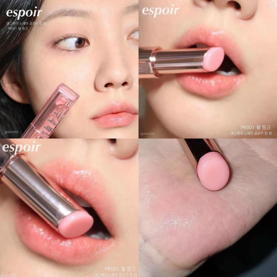 Espoir - Son Dưỡng Espoir Nowear Glow Lip Balm #PK001 Shell PinkEspoir - Son Dưỡng Espoir Nowear ...