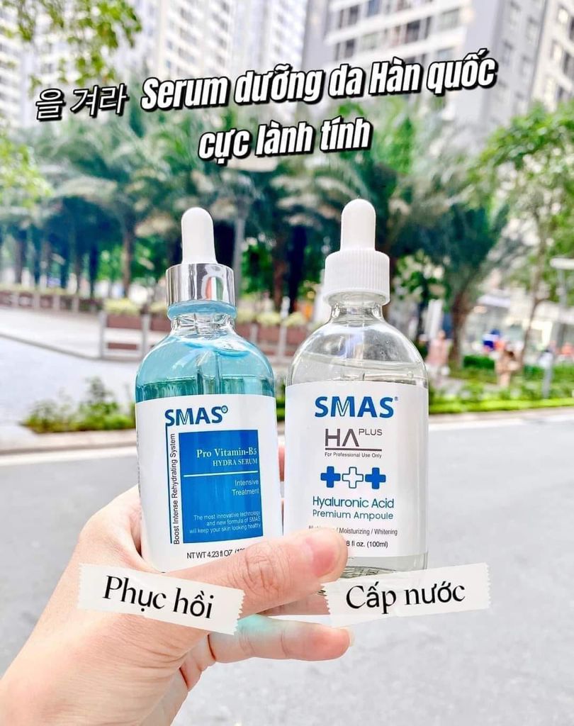 Serum Smas Hyuronic Acid Premium Ampoule 100mlSerum Dưỡng Ẩm Sáng Da Smas HA Plus Hyaluronic ...