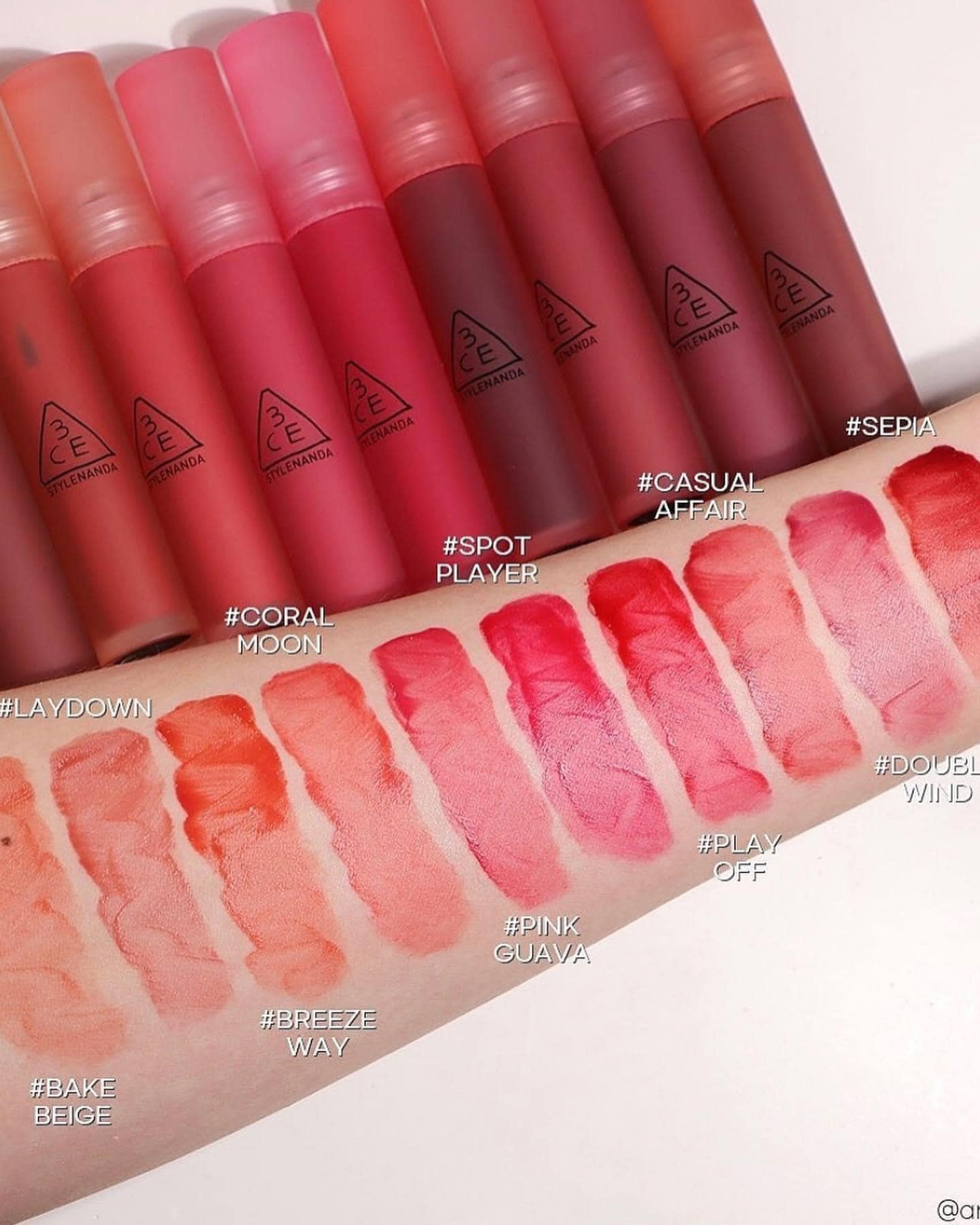 3CE - Son 3CE Blur Water Tint #Laydown3CE - Son 3CE Blur Water Tint #Laydown – Thế Giới Mỹ Phẩm ...