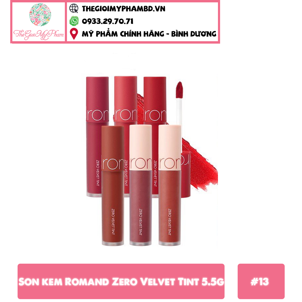 Son kem Romand Zero Velvet Tint #13Son kem Romand Zero Velvet Tint #13 ...