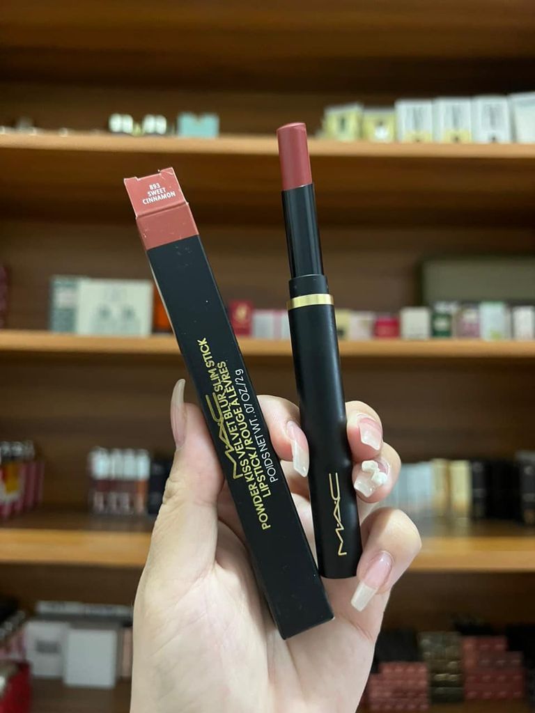 MAC - Son Mac Powder Kiss Velvet Blur Slim Stick #893 Sweet Cinnamon ...