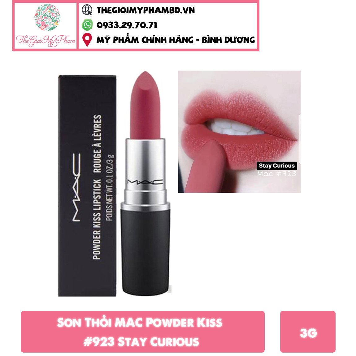 Son MAC Powder Kiss # 923 Stay Curious-Ko tđSon MAC Powder Kiss # 923 ...