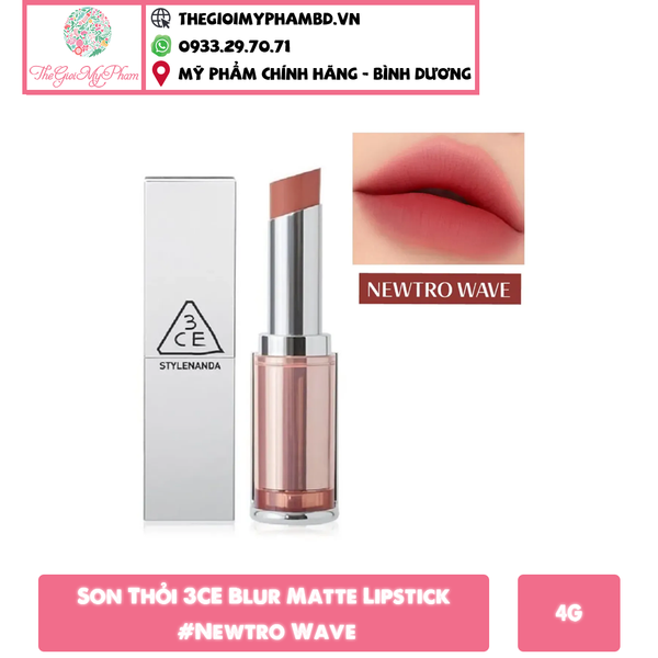 Son Thỏi 3CE Blur Matte Lipstick #Newtro WaveSon Thỏi 3CE Blur Matte ...