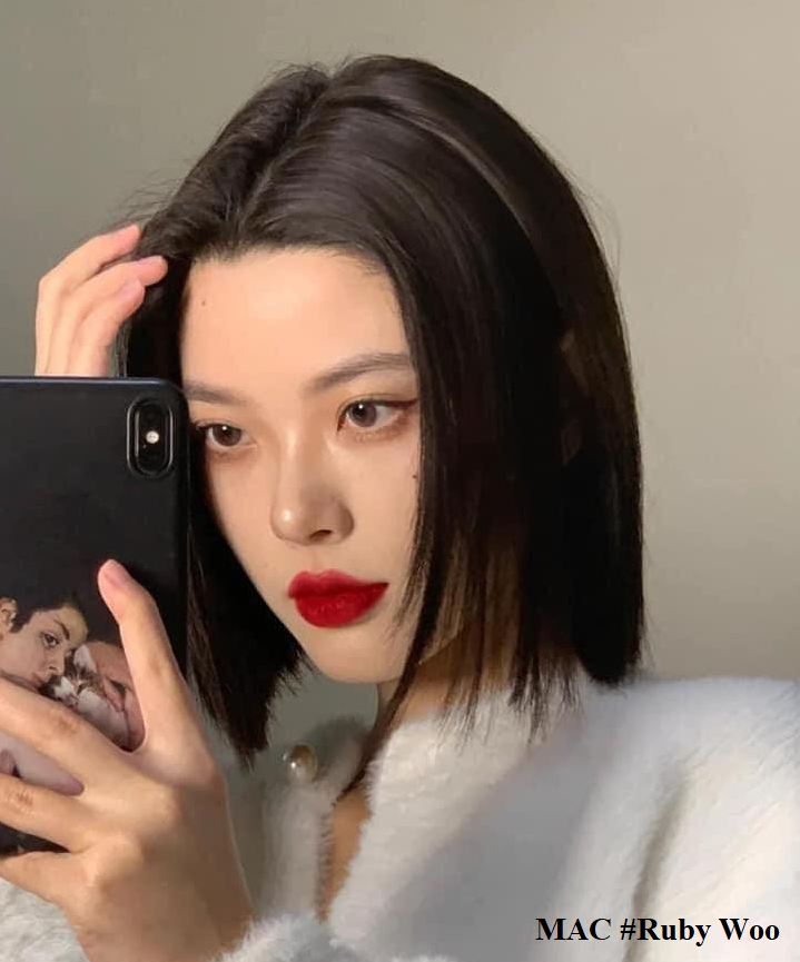 Son MAC Ruby Woo ( Ko tích điểm)[KTD] Son MAC Retro Matte Lipstick 3g ...