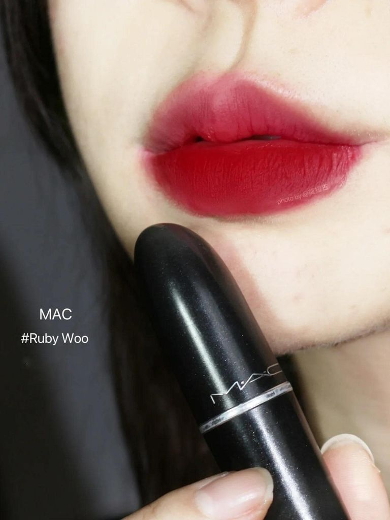 Son MAC Ruby Woo ( Ko tích điểm)[KTD] Son MAC Retro Matte Lipstick 3g ...
