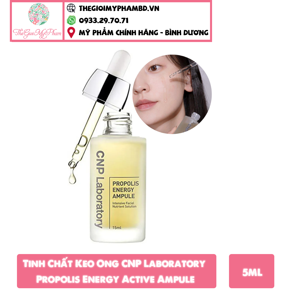 Tinh Chất CNP Keo Ong Phục Hồi Da 5mlTinh Chất Keo Ong Tái Tạo Phục Hồi Da CNP Laboratory ...