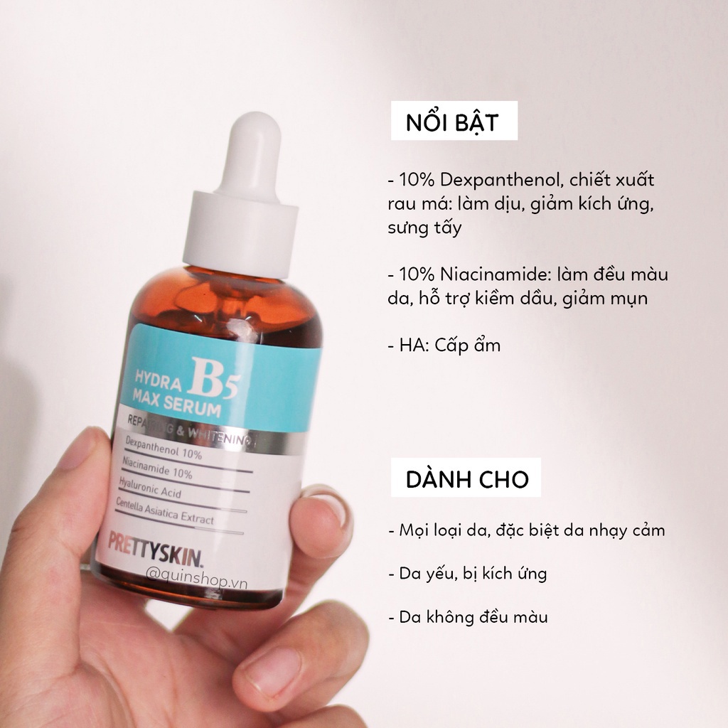 Prettyskin - Tinh Chất Phục Hồi + Dưỡng Trắng Hydra B5 Max Serum 50mlTinh Chất Phục Hồi, Dưỡng ...