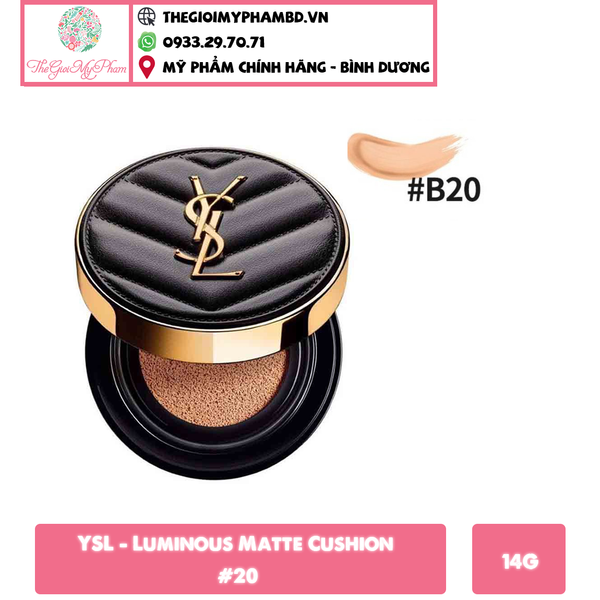 YSL - Luminous Matte Cushion #20 (Ko tđ)Phấn Nước YSL Le Cushion Encre ...