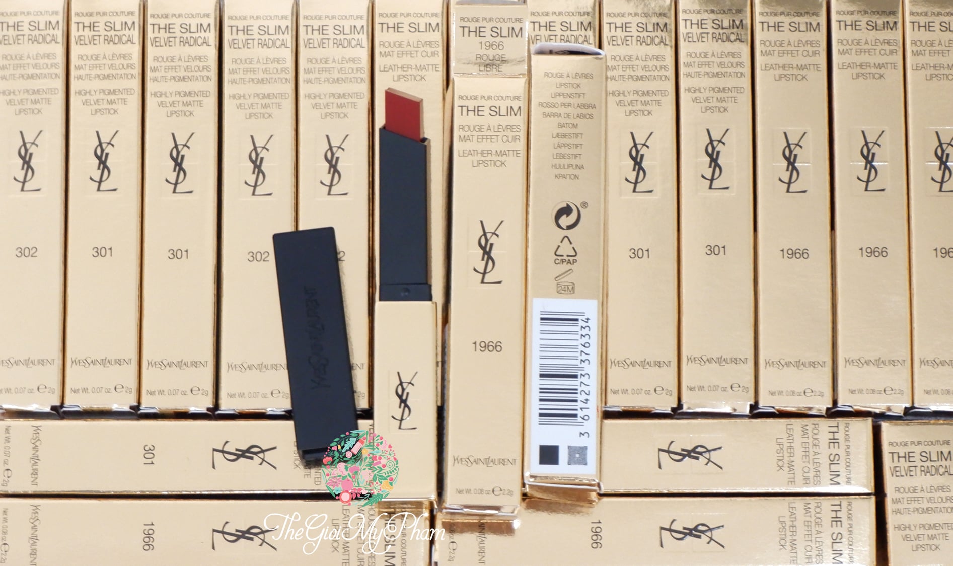 Son YSL The Slim #1966 (ko tđ)[KTD] Son YSL The Slim Rouge Pur Couture 2.2g #1966 Rouge Libre ...