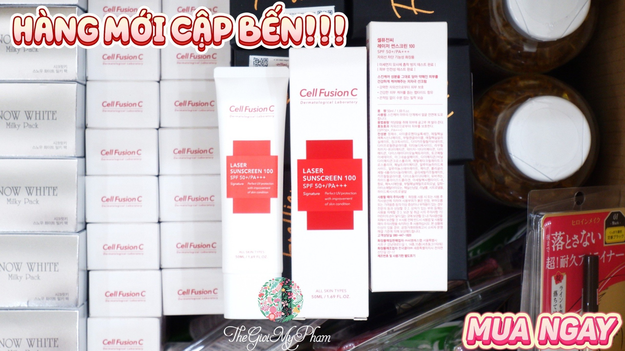 KCN Cell Fusion C SPF 50+ PA+++ 50ml (Đỏ)Kem Chống Nắng Cell Fusion C ...