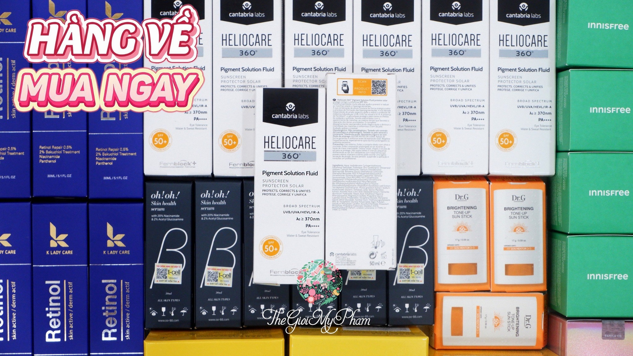 KCN Heliocare 360 Pigment Solution Fluid SPF50 50mlKem Chống Nắng ...