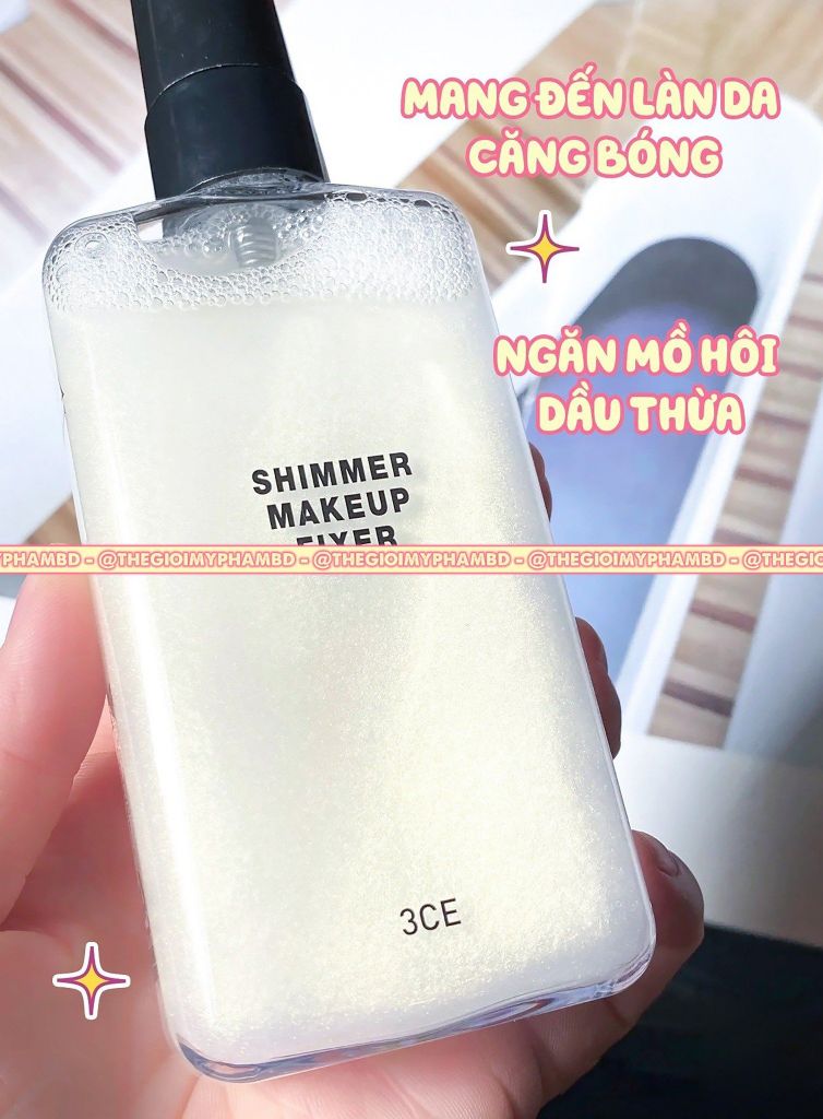 3CE - Xịt Khóa Nền Trang Điểm 3CE Shimmer Makeup Fixer 95ml3CE - Xịt Khóa Nền Trang Điểm 3CE ...