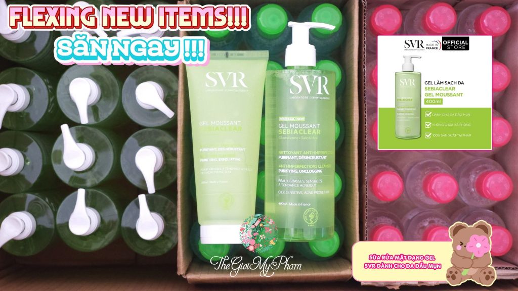 Gel Rửa Mặt Cho Da Dầu SVR Sebiaclear Gel Moussant 400mlSVR ...