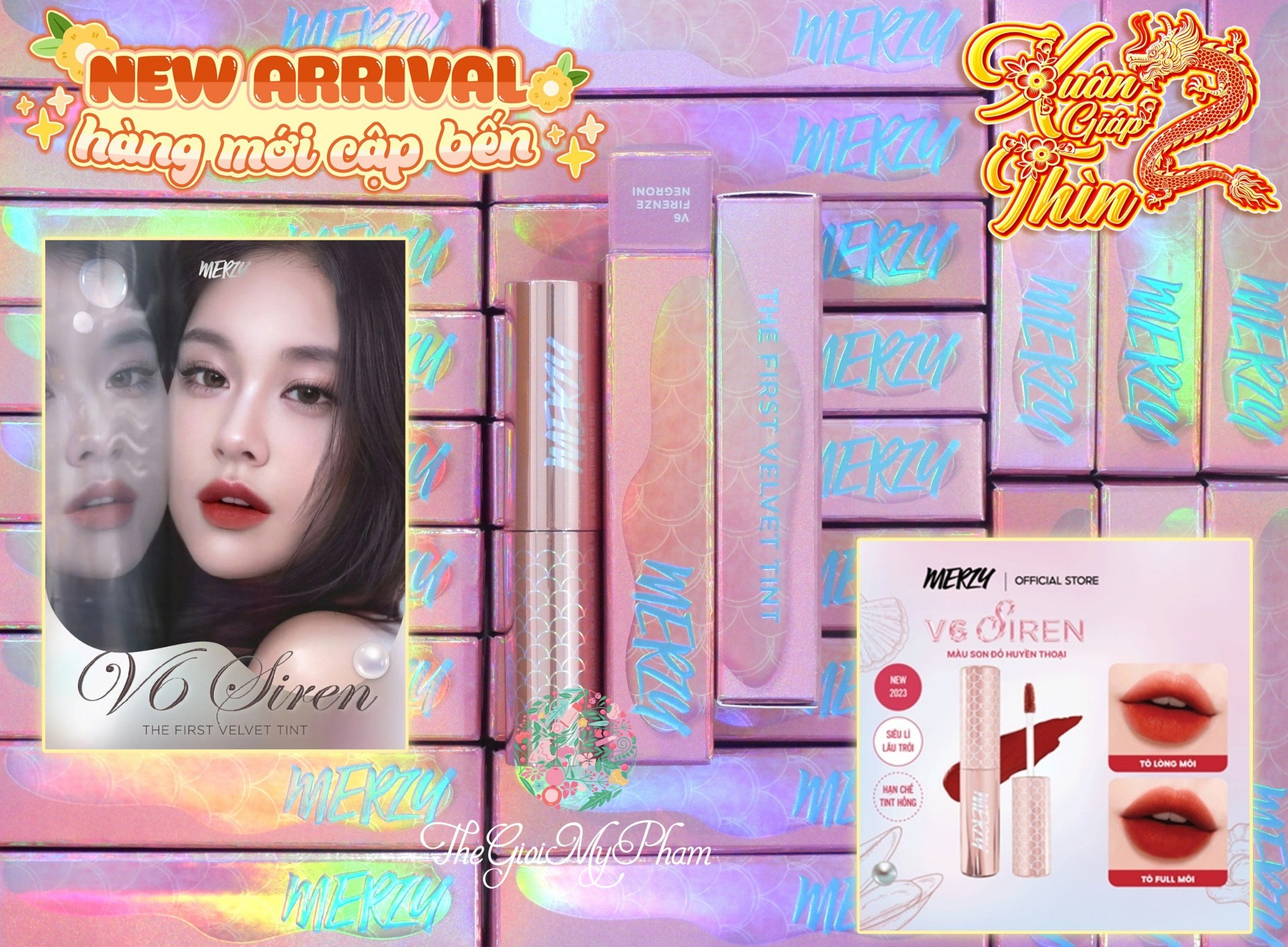 Son Kem Lì Merzy The First Velvet Tint (Ver Siren) #V6 Firenze ...