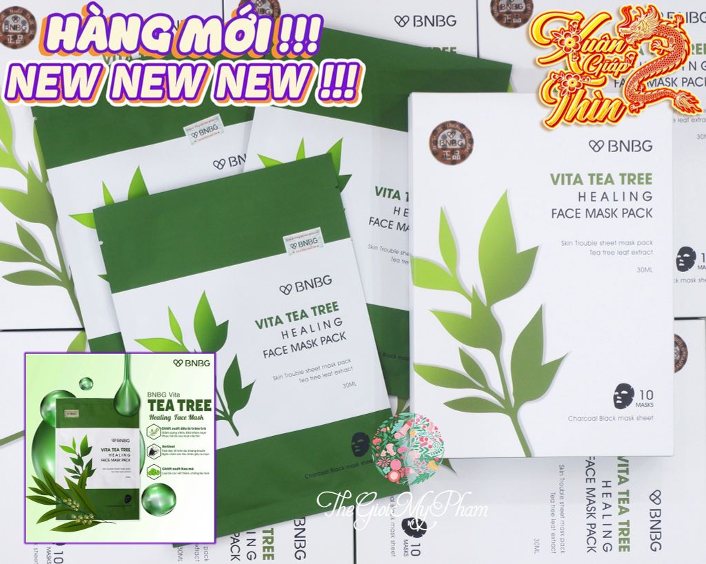 BNBG - Nạ TRàm Trà Thải Độc-Giảm MụnMặt Nạ BNBG Tràm Trà Giúp Thải Độc ...