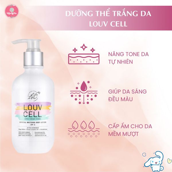 Louv Cell - Lotion Dưỡng Trắng Da Body 250mlLouv Cell - Lotion Dưỡng ...