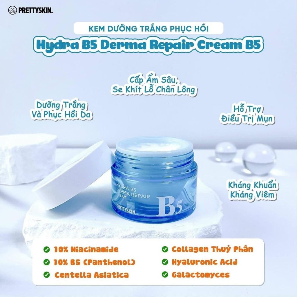 Kem Dưỡng Phục Hồi Prettyskin Hydra B5 Derma Repair 52mlKem Dưỡng ...
