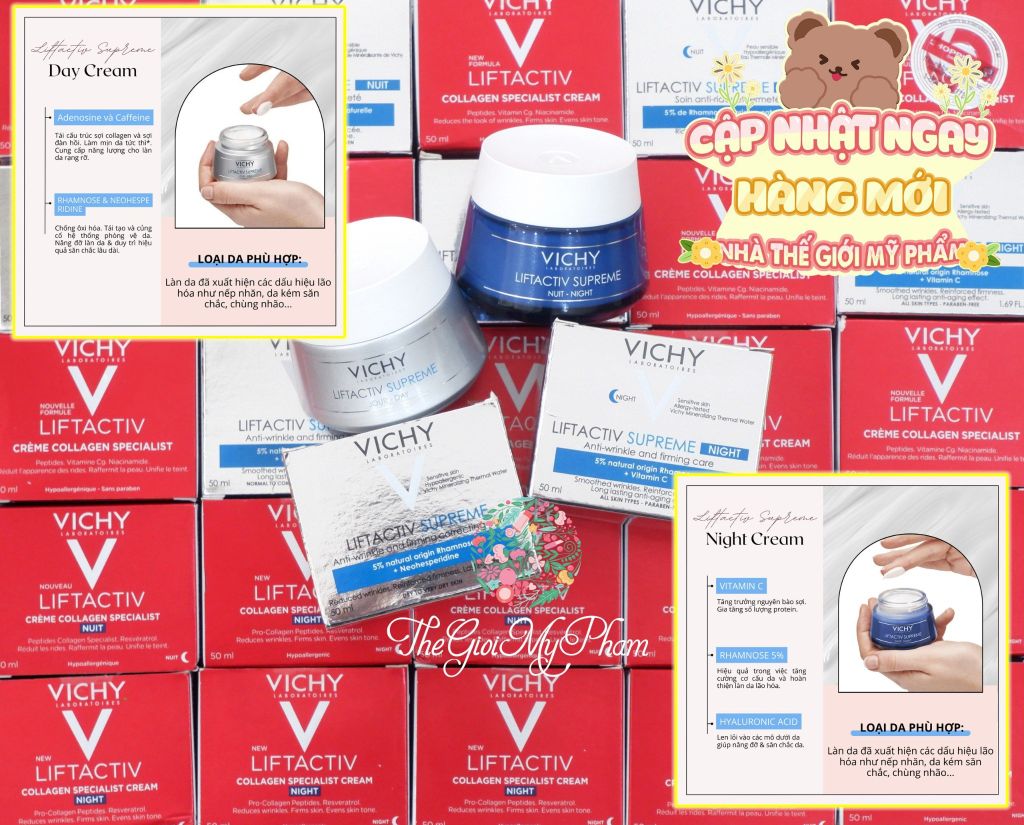 Kem Vichy Liftactiv Supreme Chống Lão Hóa 50ml # Ngày (Ko Tđ)Kem Vichy ...