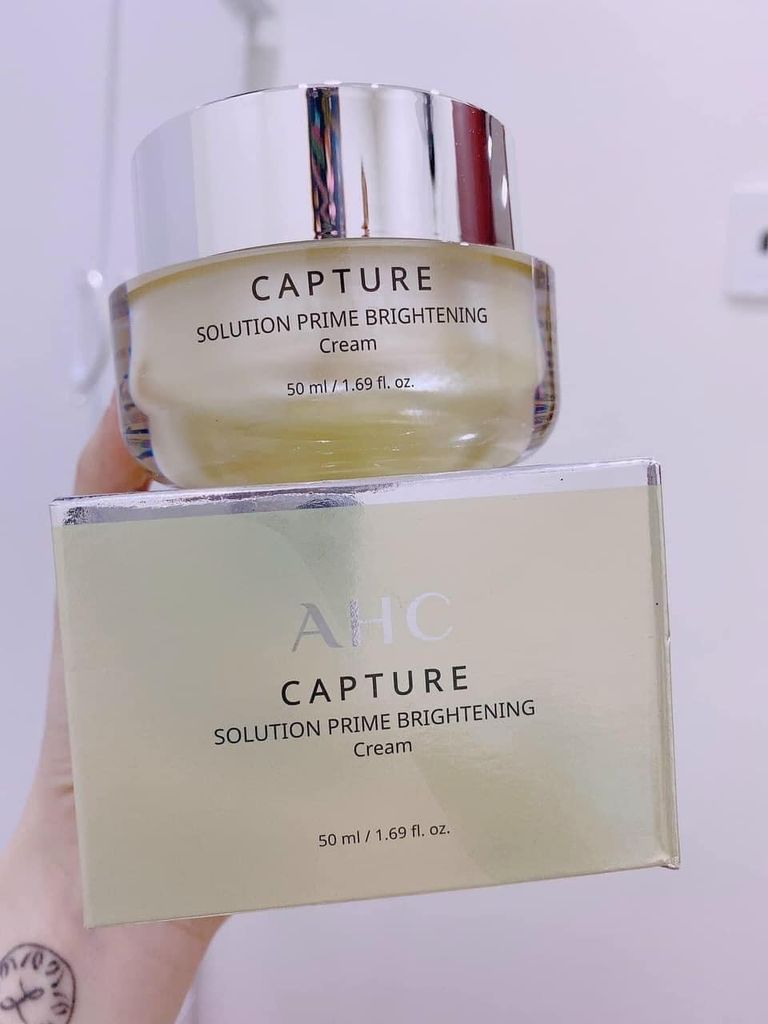 Kem AHC Capture #Brightening 50ml (Vàng)Kem Dưỡng AHC Capture Solution Prime Brightening 50ml # ...
