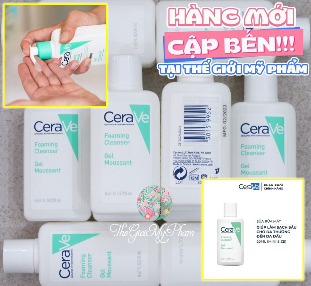 [Mini] Sữa Rửa Mặt CeraVe Sạch Sâu Cho Da Thường Đến Da Dầu 30mlCerave ...