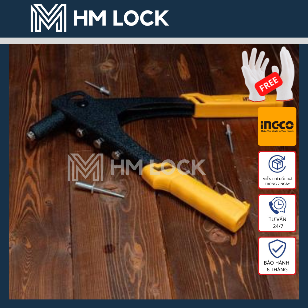 KỀM RÚT RIVET 10.5 INCH INGCO - HÀNG CHÍNH HÃNG - HR104 - HM LOCK